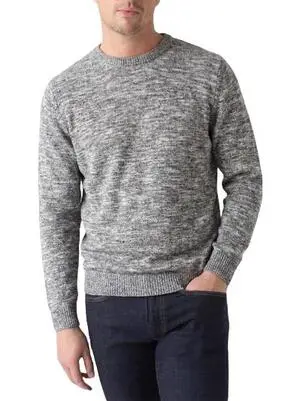 Robert Talbott Robbins Linen-silk Crewneck Sweater - Gray