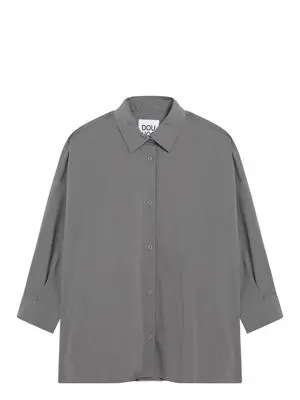 DOUUOD Cotton-blend Button-up Shirt - Grey