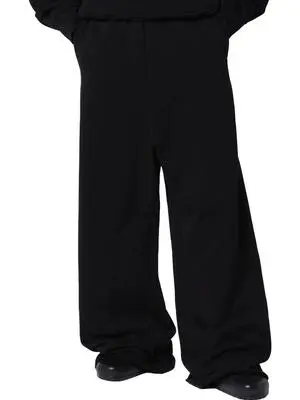 ENTIRE STUDIOS Wide-leg Cotton Jogging Trousers - Black