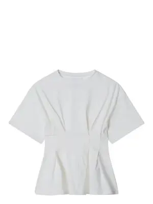 DOUUOD Cotton Crew-neck T-shirt - White