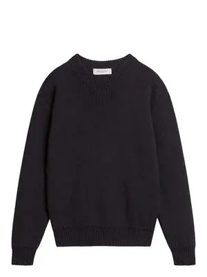 GOLDEN GOOSE Cotton Crew Neck Sweater - Blue