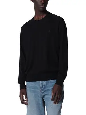 AMI Paris De Coeur Wool Sweater - Black