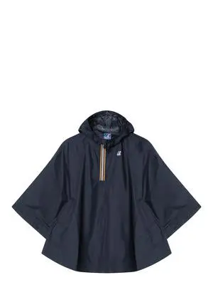 K-WAY Le Vrai 4.0 Morgan Waterproof Poncho - Blue