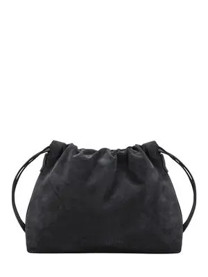 Brunello Cucinelli Suede Pouch With Monile Detailing - Blue