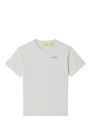 OFF-WHITE™ T-shirt With Logo And Arrow Print - White