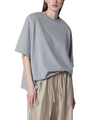 THE FRANKIE SHOP Melange Hugo T-shirt - Grey