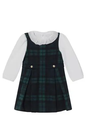 Polo Ralph Lauren Tartan Dress With Blouse - Green