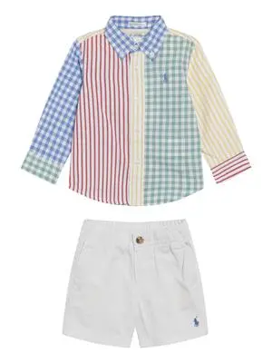 Polo Ralph Lauren Color-block Cotton Two-piece Set - Multicolor