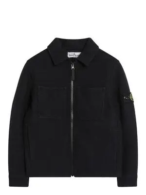 Stone Island Wool Blend Jacket - Blue