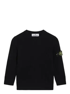 Stone Island Crew Neck Wool Sweater - Blue