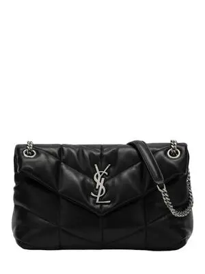 Saint Laurent Small Loulou Puffer Bag - Black