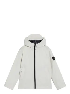 Stone Island Zip-up Hooded Jacket - White