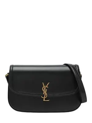 Saint Laurent Large Solferino Bag In Leather - Black