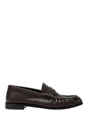 SAINT LAURENT Saint Laurent Le Loafer Leather Loafers
