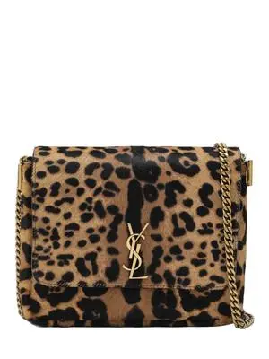 Saint Laurent Leopard-Print Kate Bag In Pony-Effect Leather Multicolor