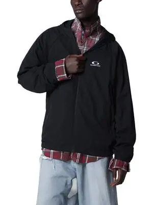 Balenciaga Technical Hooded Track Jacket - Black