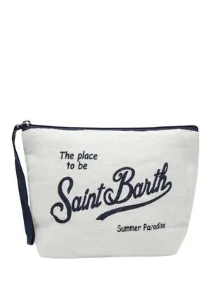 MC2 SAINT BARTH Logo Pouch White