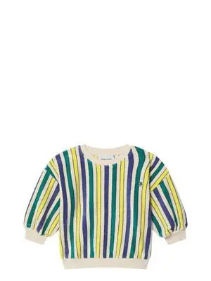 BOBO CHOSES Striped Organic Cotton Terry Sweatshirt - Multicolor