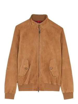 BARACUTA G9 Suede Jacket - Brown