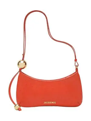 Jacquemus Le Bisou Perle Embossed Tote Red