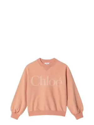 Chloé Sweatshirt With Logo - Orange