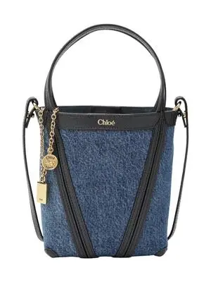 Chloé Small Spin Tote Bag Blue