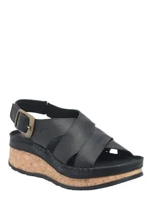 BØRN Kavala Platform Sandal - Black