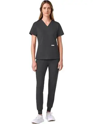 JAANUU Ultralast Essential Performance 6-Pocket Scrub Set Pewter