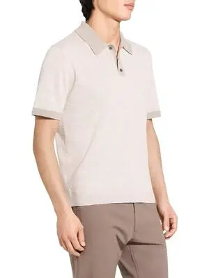 THEORY Linen & Silk Polo