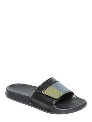 KINGSIZE Adjustable Single Strap Slides With Durable Outsole - Black