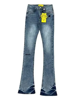 GUAPI Basics Stacked Denim Jeans - Pacific Blue