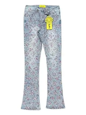 GUAPI Embellished V3 Denim Jeans - Aqua Blue