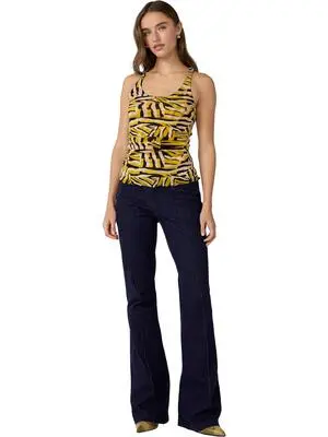 Diane Von Furstenberg Hadley Tank - Sun Tiger Lemon Curry
