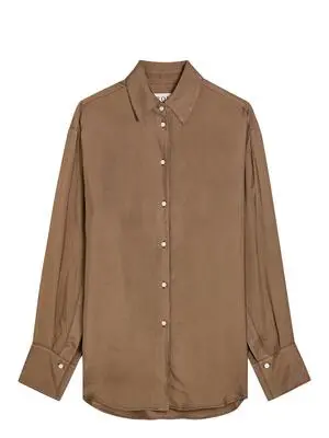 RÓHE Relaxed Shirt - Brown