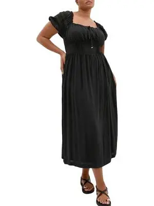 City Chic Arielle Maxi Dress - Black