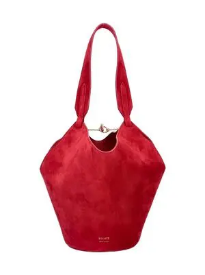 Khaite Lotus Mini Tote Bag Red