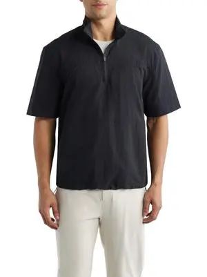 Zella Golf Pro Short Sleeve Quarter Zip Top - Black