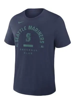 Nike Seattle Mariners Authentic Collection Early Work Dri-fit Mlb T-shirt - Blue