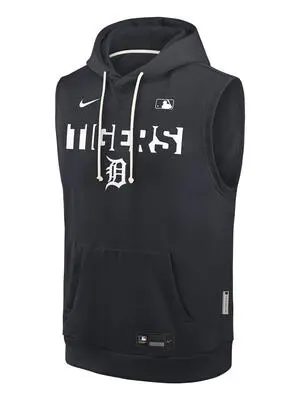 Nike Detroit Tigers Authentic Collection Standard Issue Dri-fit Mlb Sleeveless Pullover Hoodie - Blue