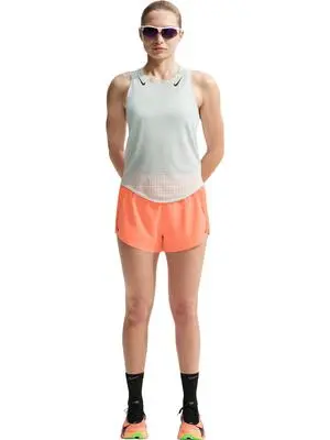Nike AeroSwift Dri-FIT ADV Mid-Rise 3" Brief-Lined Running Shorts Orange
