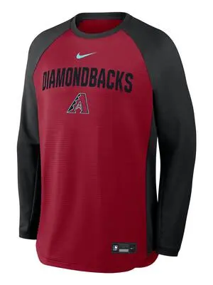Nike Arizona Diamondbacks Authentic Collection Dri-fit Pullover Crew - Red