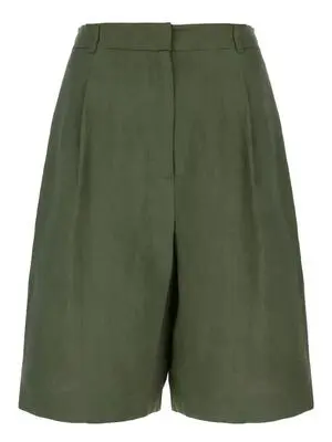 Max Mara Pleated Shorts - Green