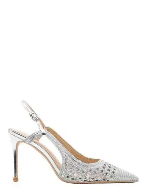 CHICONIC Crystal-Embellished Mules