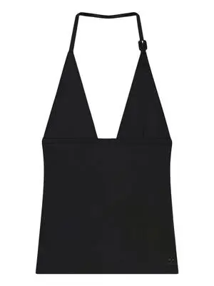 COURREGES Bikini-style Jersey Top - Black