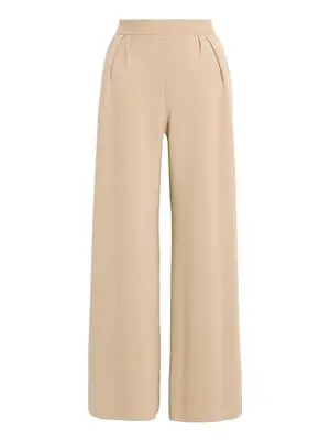 Max Mara Pleated Wool Wide-leg Pants - Beige