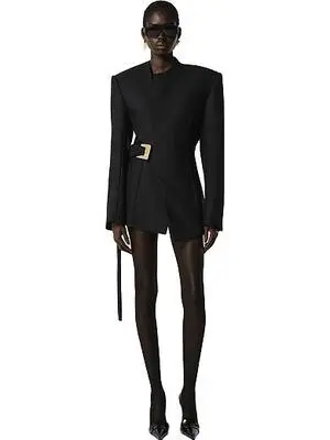 Revolve Sonya Tailored Jacket With Buckle Detail - Black