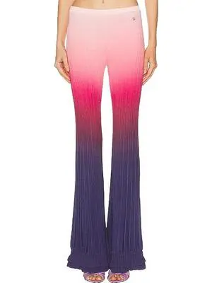 Casablanca Ruffle Trouser - Pink Gradient