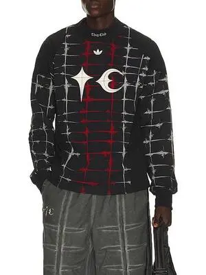 ADIDAS ORIGINALS X Thug Club Goalie Long Sleeve Tee - Black