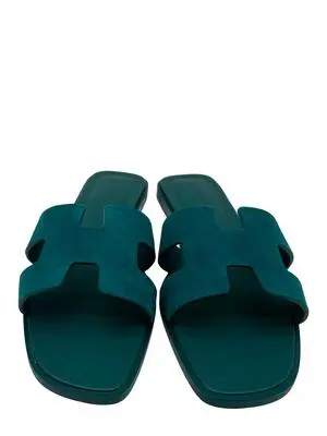 Hermès Hermès Oran Sandal Vert Green