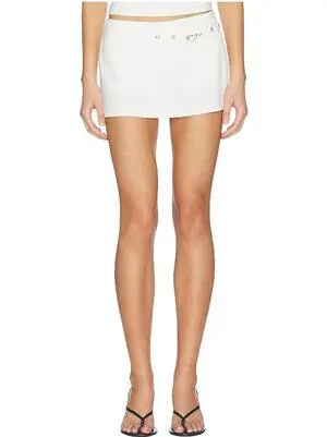 GEEL X Belted Aria Skirt - White